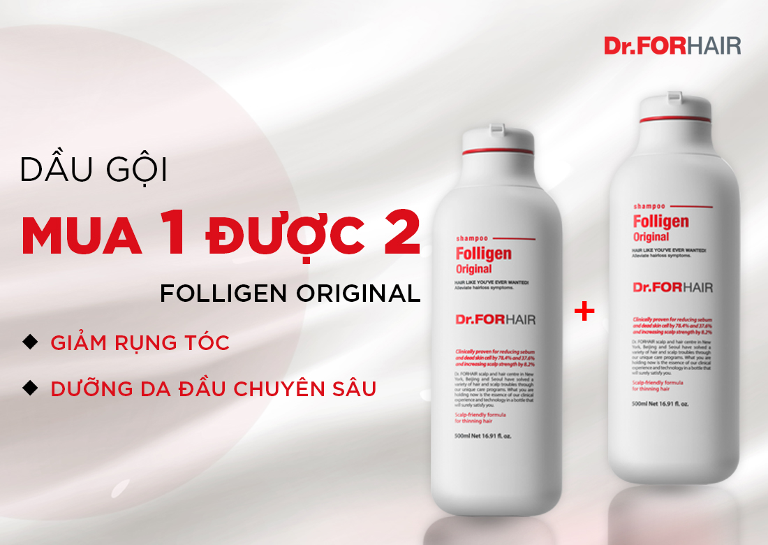 Dầu Gội Mua 1 Được 2 Folligen Original Giảm Rụng Tóc, Dưỡng Da Đầu ...