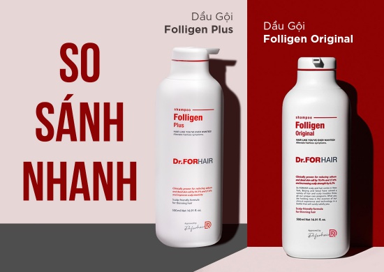 Review Nhanh 2 Loại Dầu Gội Folligen Plus Và Folligen BIO-3